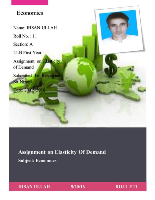 Price elasticity of demand | PDF