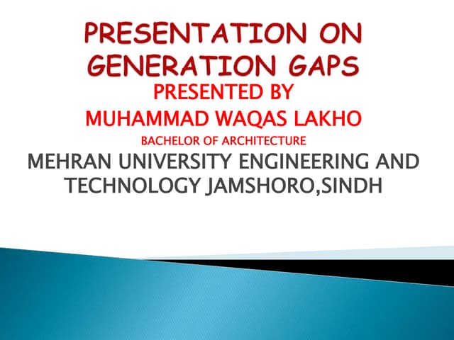 THE GENERATION GAP | PPTX