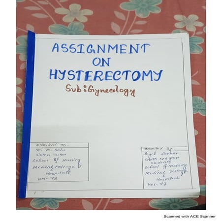 assignment on Hysterectomy.pdf