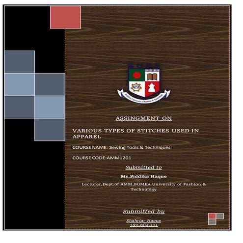 Assignment on Stitch | DOCX