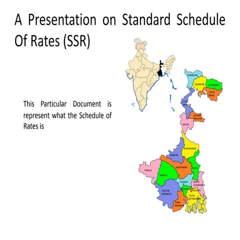 standard schedule of rates wb | PPT