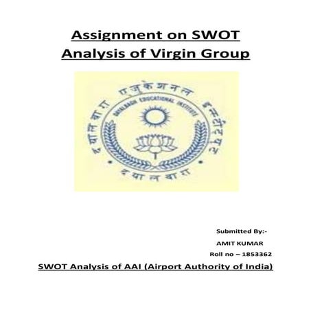 Assignment on swot analysis of virgin group | DOCX