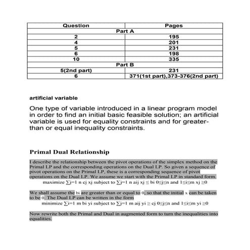 Duality in Linear Programming Problem | PDF