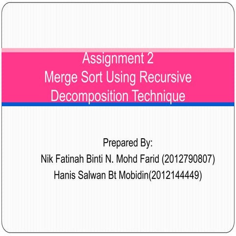 Recursive decomposition | PPT