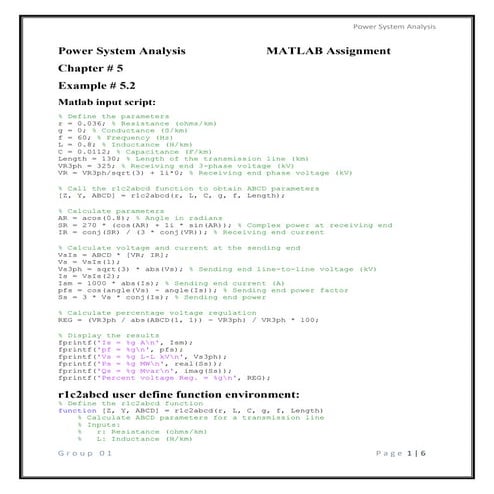 assignment pdd.pdf power distributiom matlab assignment | PDF