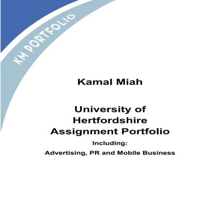 University Assignment Portfolio | DOCX