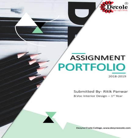 Ritik Panwar , B.Voc Interior Design 1st Year Residential Assignment ...