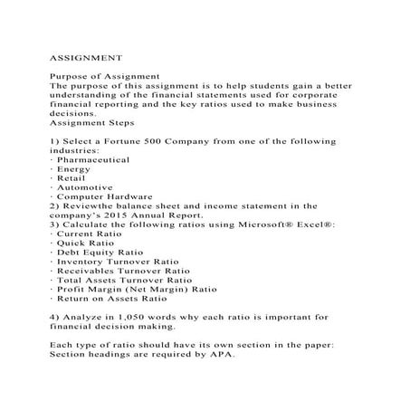 assignment financial ratios.docx