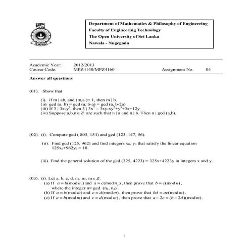 Assignments 04 | PDF