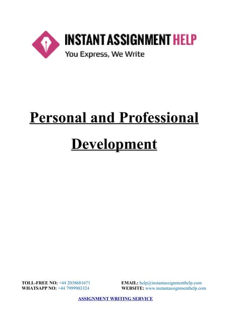 Personal and professional development | PDF