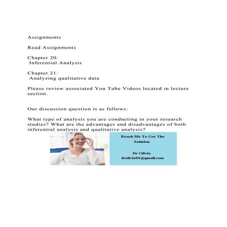 AssignmentsRead AssignmentsChapter 20 Inferential Ana.docx
