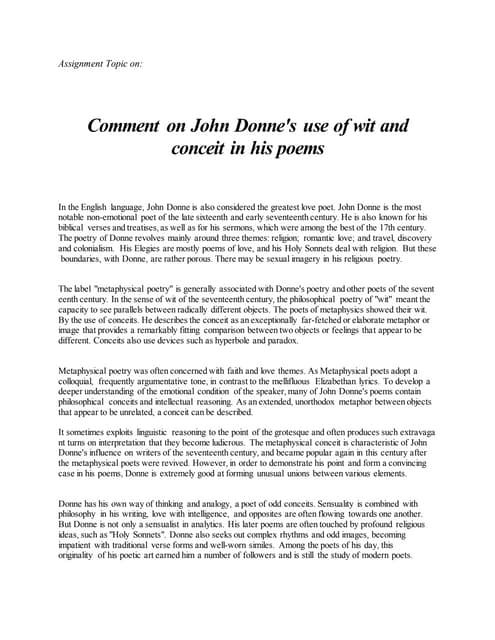 John Donne and the concept of Death in poetry . | PPTX