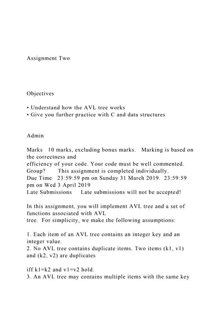 AVL Tree in Data Structure | PPT
