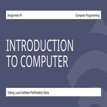 Assigntment #1 Compro (1).pptx tingkat 1 | PPTX