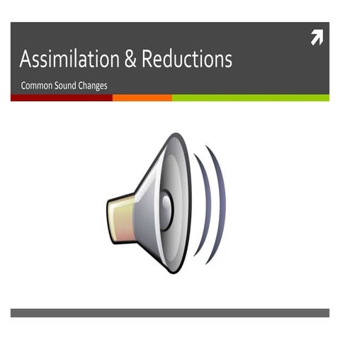 Assimilation & Reduction - Pronunciation | PPTX