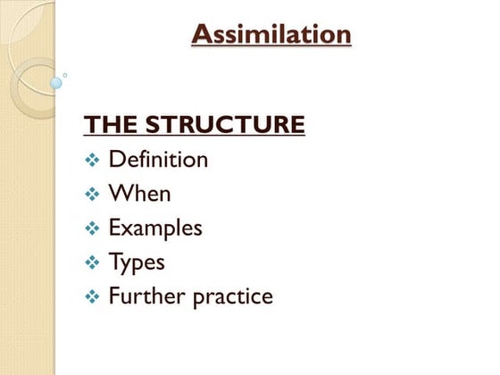 Assimilation | PPT