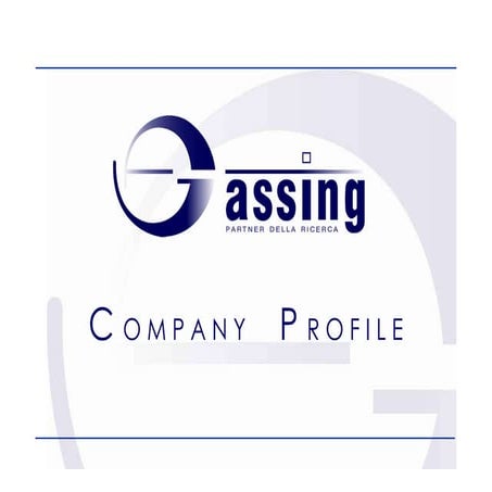 Assing 2013 - Company Profile | PPT