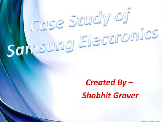 Samsung Company Presentation | PPTX