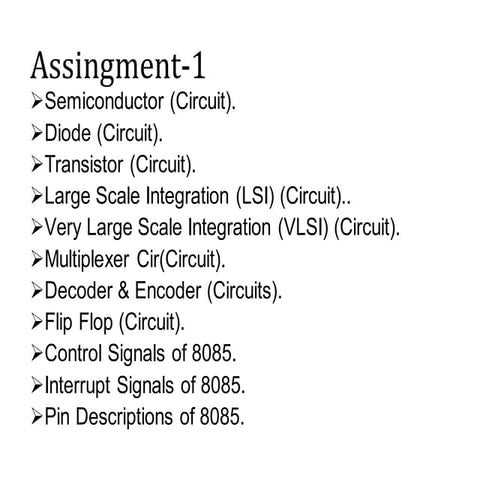 Assingment microproccessor | PPT