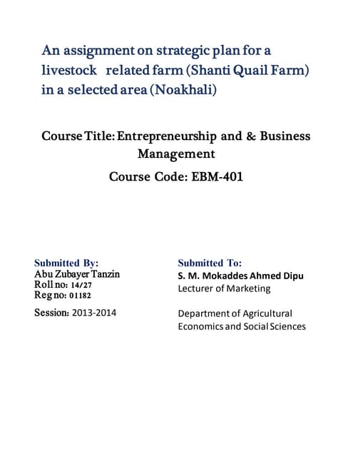 Poultry Farming Business Plan Example Pdf