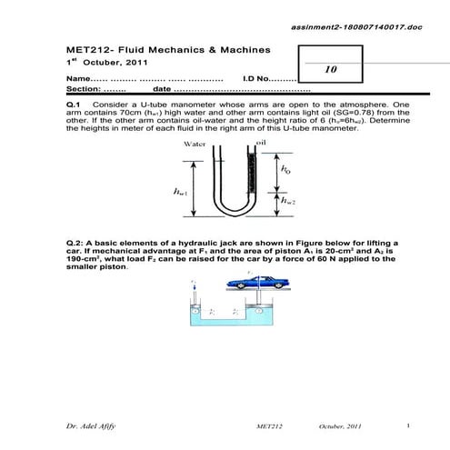 Tutorial # 3 +solution | PDF