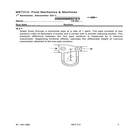 MET 212 Assignment-3 | DOC