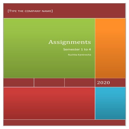 Booklet of Assignments | PDF
