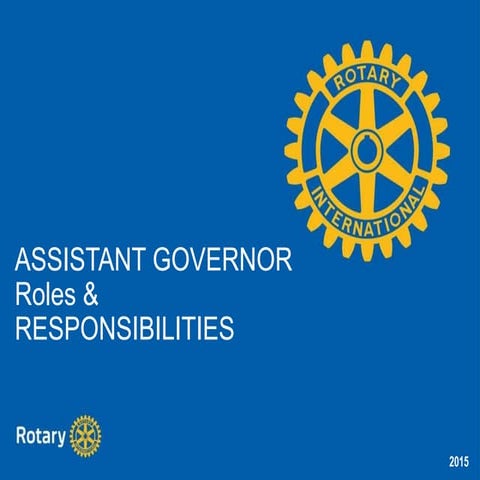 Assistant governor responsibilities by PDG Mohamed Delawar | PPTX