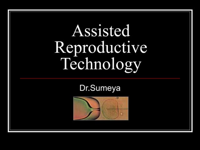 Assisted Reproductive Technique | PDF
