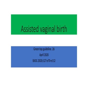Assisted vaginal birth.pptx Dr zweyan naing | PPT