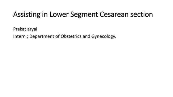 Lower segment ceasarean section(lscs) | PPT
