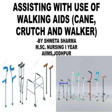 Dr. Wagdy Samaan WALKING BY USING CRUTCHES | PPTX