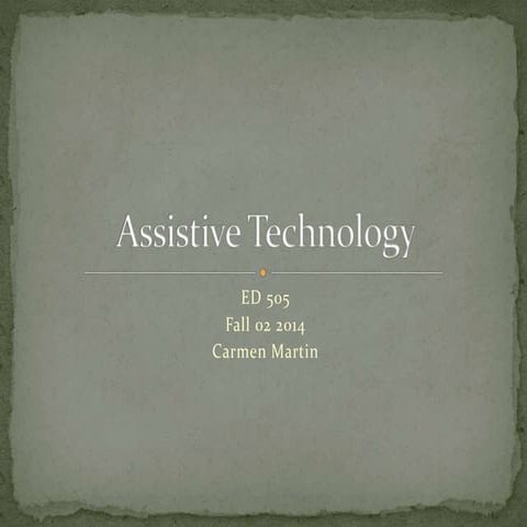 Assistive technology | PPT