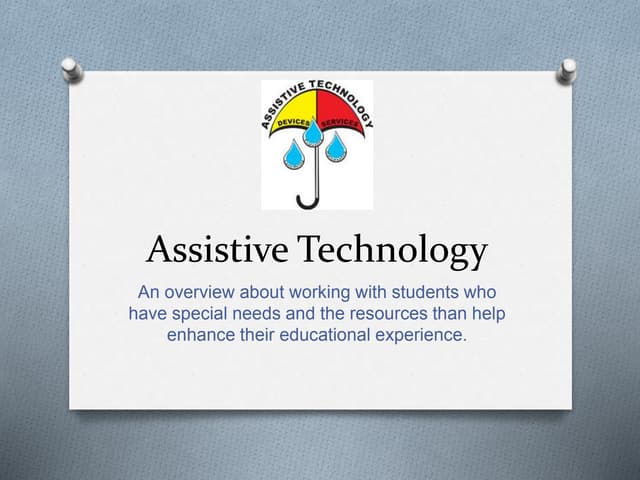 Assistive Technology Presentation | PPTX