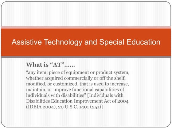 Assistive Technology | PPT