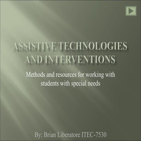 Assistive technology web quest | PPT