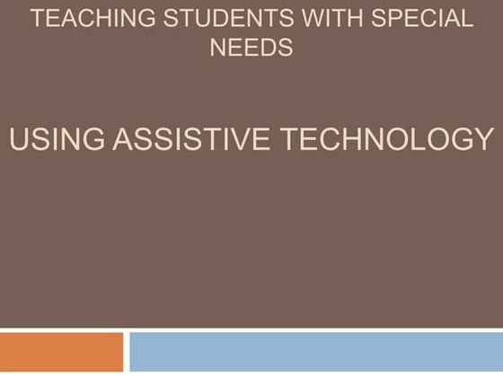 Assistive technology | PPT