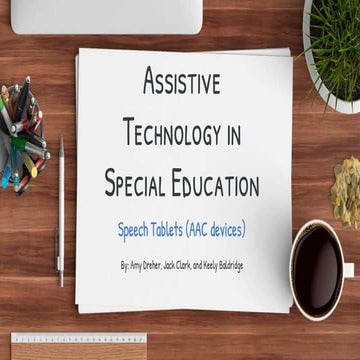 Assistive Tech and Special Education- Speech Tablets | PPT