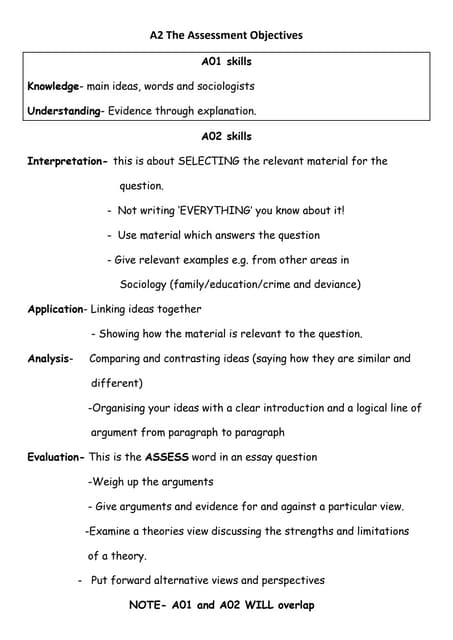 SociologyExchange.co.uk Shared Resource | PPTX | Educational Assessment ...