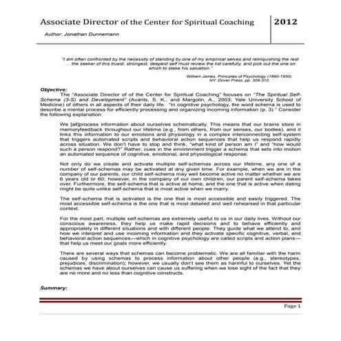 Associate director of the center for spiritual coaching | PDF