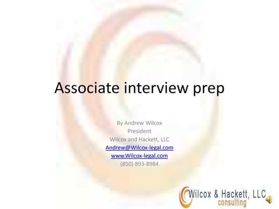 Associate Interview Prep | PPT