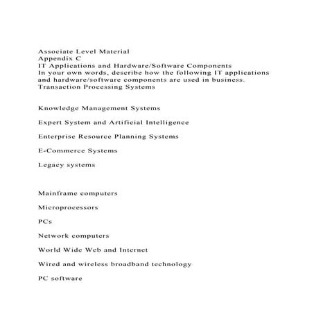 Associate Level MaterialAppendix CIT Applications and Hardwa.docx ...