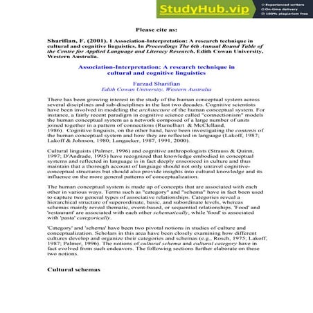 Association-Interpretation A Research Technique In Culturaland ...