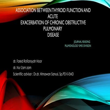 Association Between Thyroid Function And Acute Pptx