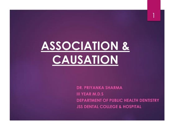 Concepts of disease causation | PPT