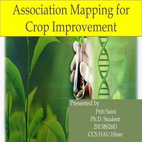 Qtl Analysis And Its Mapping