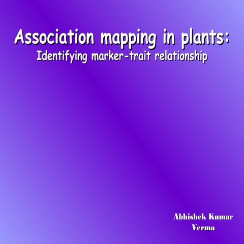 Associationplants.ppt@1# Abhishek Kumar Verma | PPT