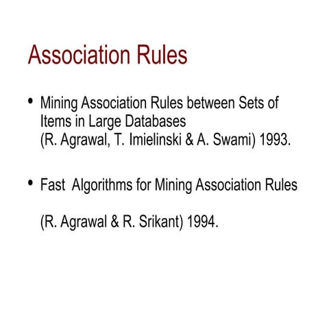 Association Rules Sources and nature of data, classification of data | PPT