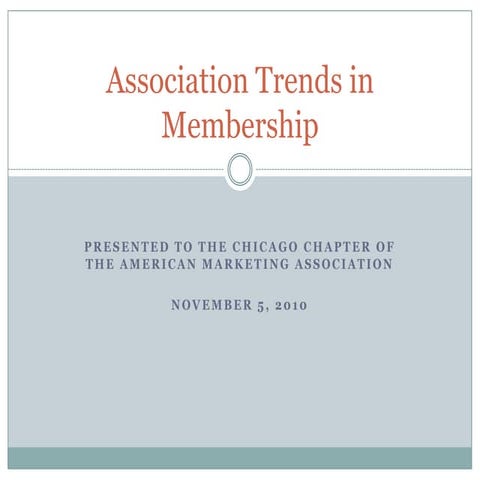 Association trends | PPT