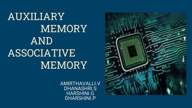 Associative memory 14208 | PPTX